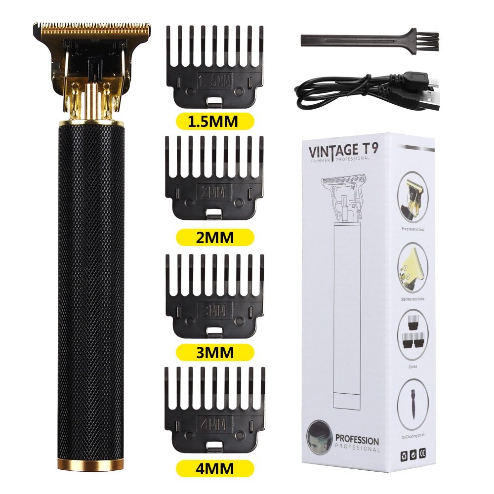 T9 Barber Hair Trimmer Haircut T Blade Clipper Buddha Shaver Vintage ...