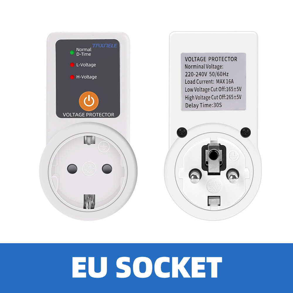 Automatic Voltage Protector Socket Switcher AC 220V 16A Power Surge ...