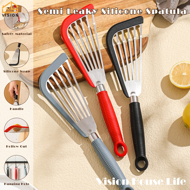 Vision Non-stick Silicone Handle Spatula Heat Resistant Frying Pan ...