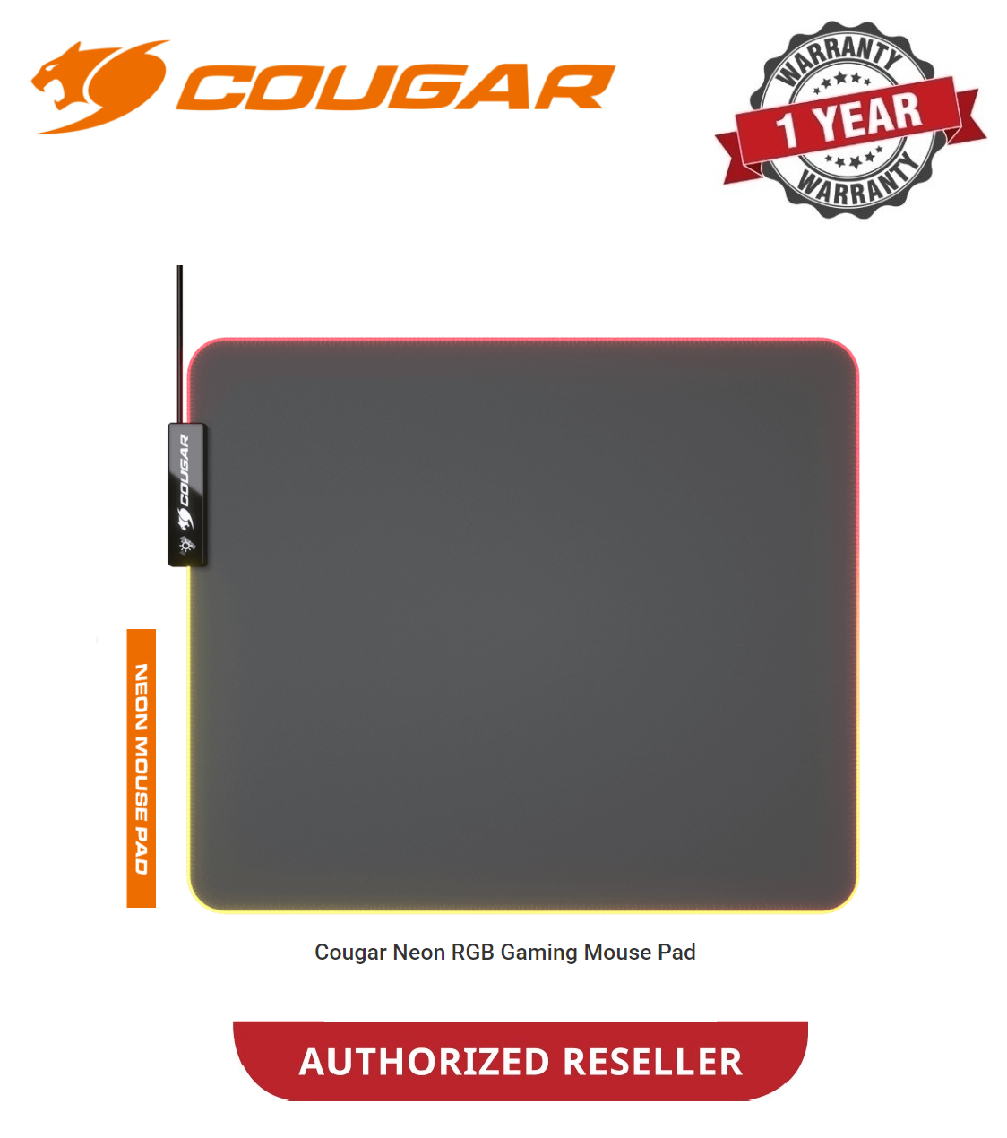 Cougar Neon RGB Gaming Mouse Pad | Lazada