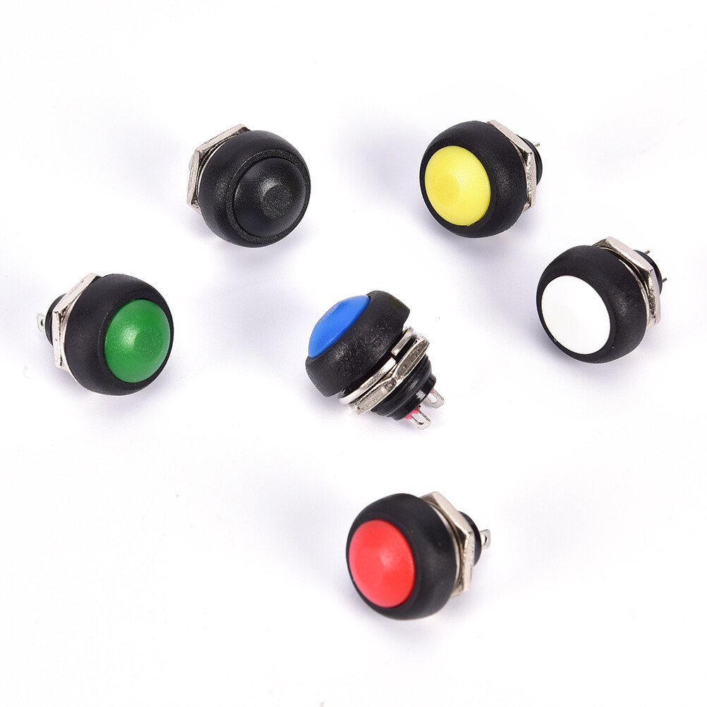 High Quality Mini 12mm Waterproof Momentary PBS-33B ON/OFF Push Button ...