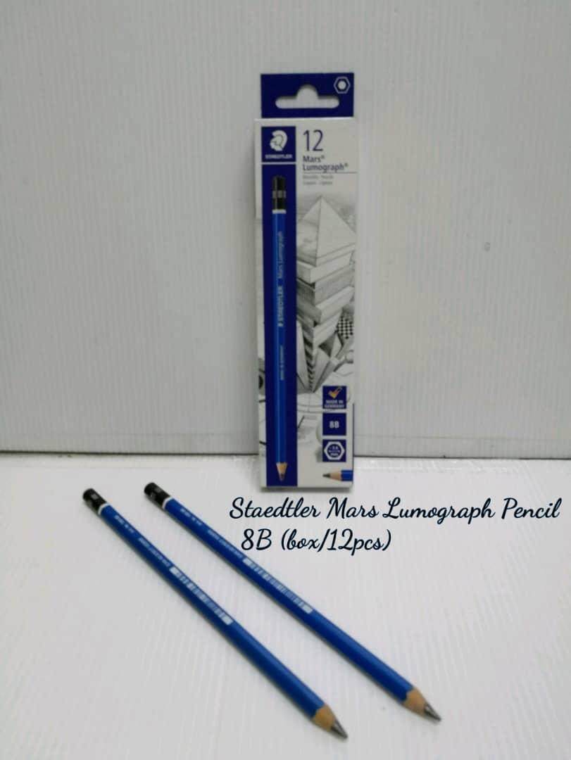 Staedtler Mars Lumograph Pencil 8B (box/12pcs) | Lazada