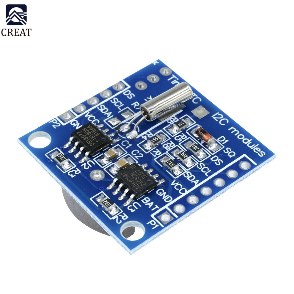 【TUO】 5PCS I2C IIC RTC DS1307 AT24C32 Real Time Clock Module For ...