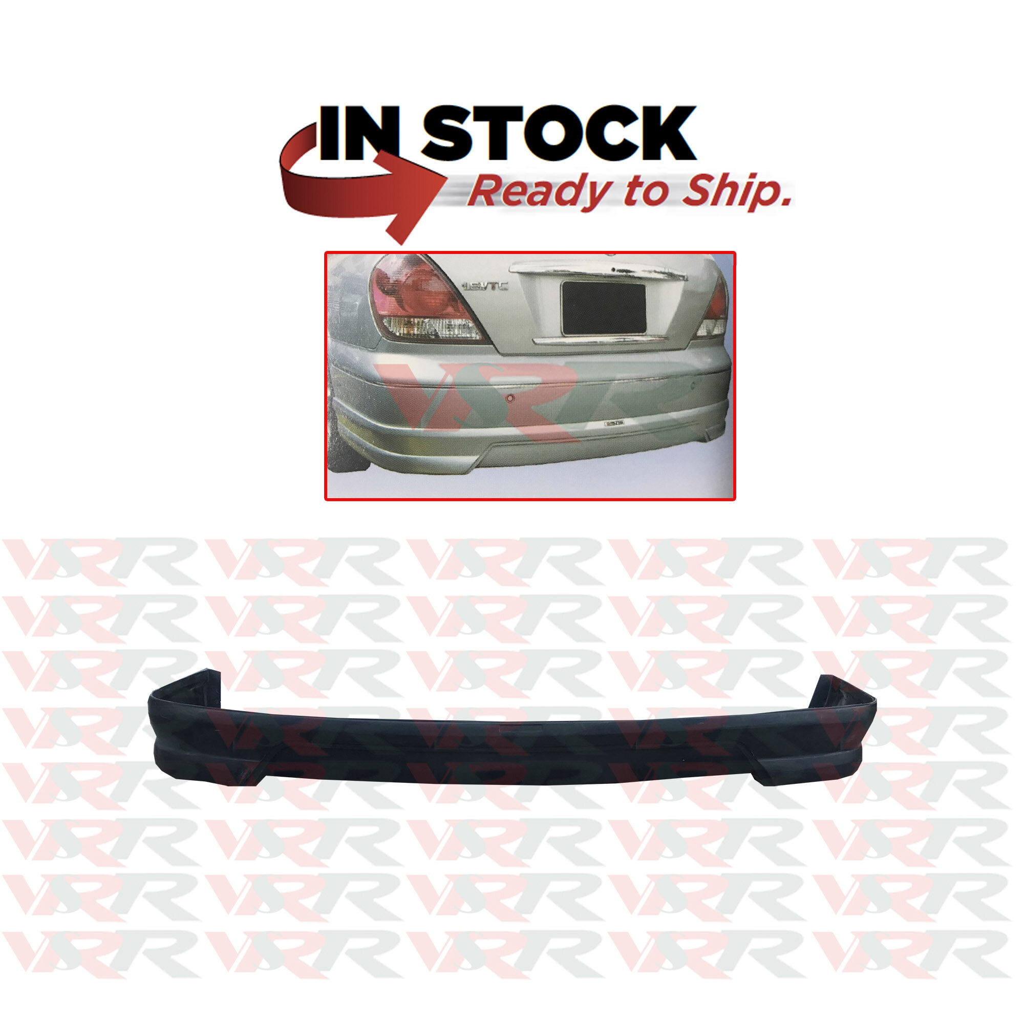 Nissan Sentra G10 N16 (2006 Model) OEM Style Rear Back Skirt With Logo ...
