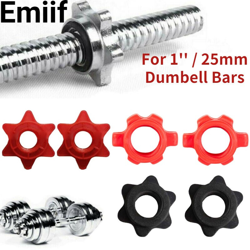 1 Pairs Dumbbell Hex Nut,Dumbbell Rod Nut,Spinlock Collars for Barbells ...