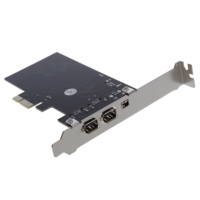 PCI Express x1 PCI-E FireWire 1394a IEEE1394 Controller Card 3 Port For ...