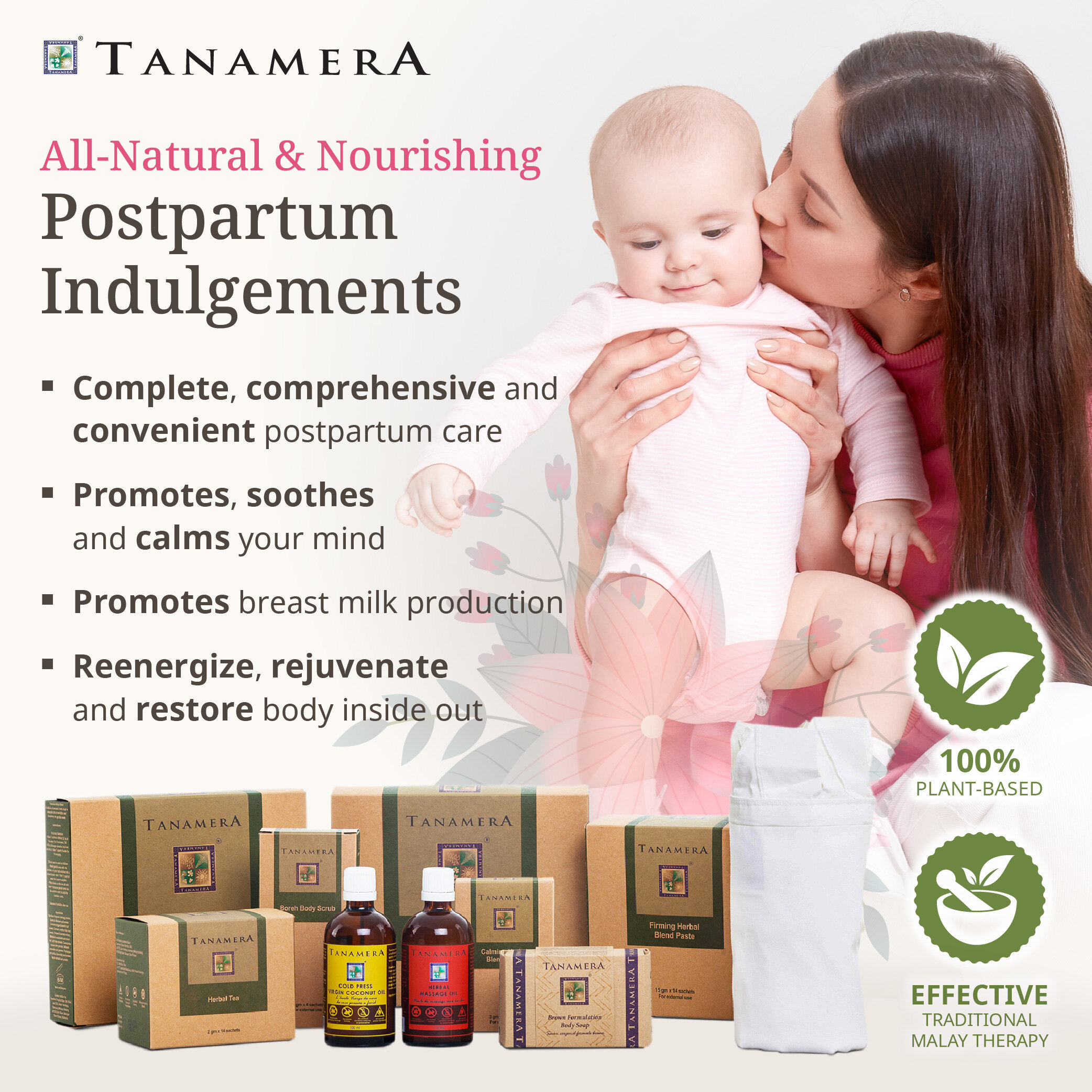 Tanamera Complete Post Natal Care Set | 10 items | 100% Natural ...