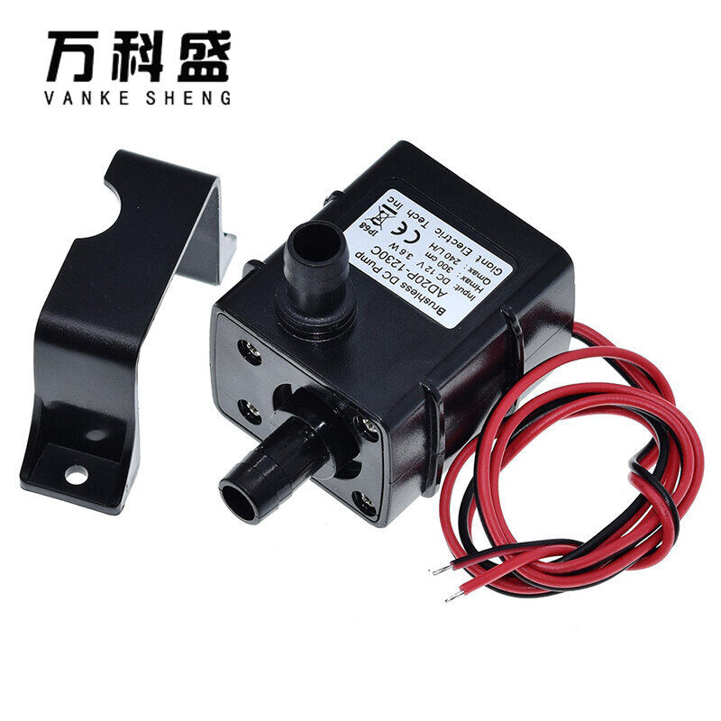 Mini Submersible Water Pump Ultra Quiet DC 12V 4.8W 3M 240L/H ...
