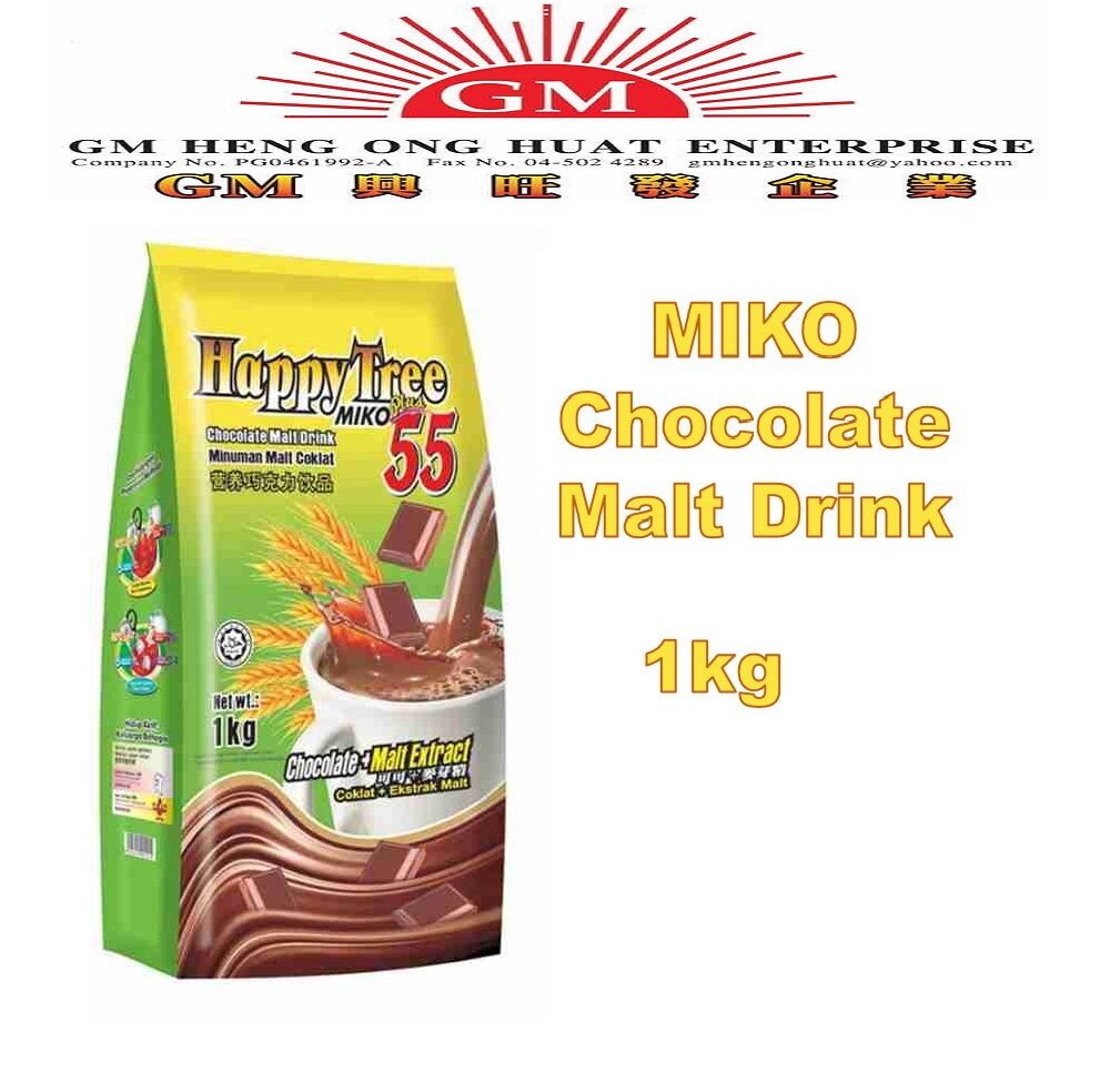 Happy Tree Miko Plus 55 Chocolate Malt Drink 1kg | Lazada