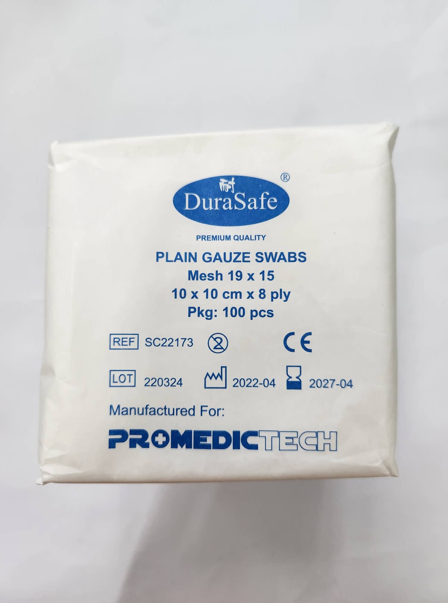Durasafe Plain Gauze Swabs 100 pcs (10cm x 10cm) | Lazada