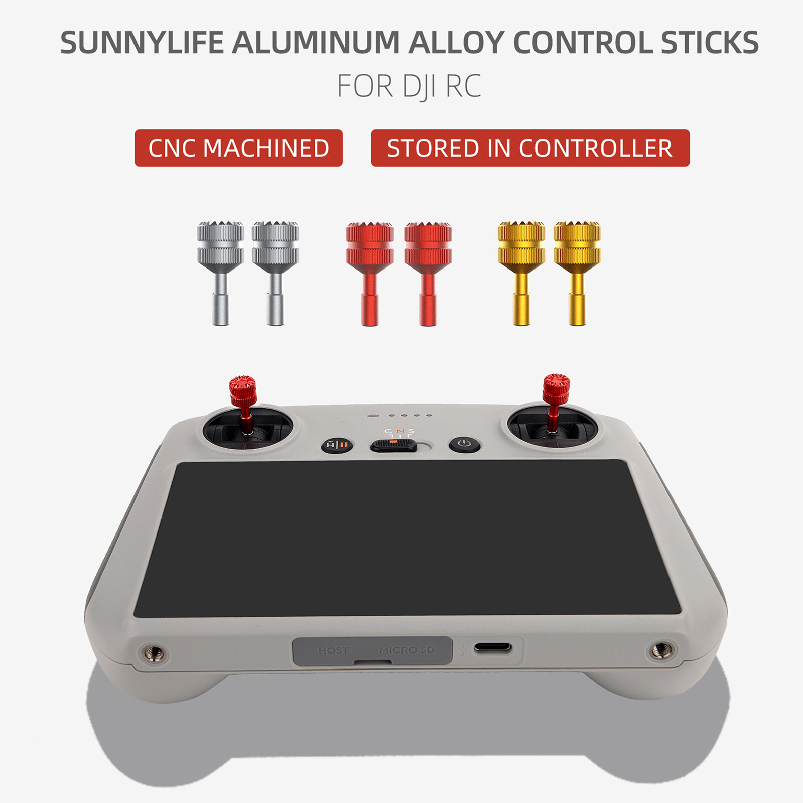 YOUCUN L1 R1 L2 R2 Trigger Buttons 3D analog Joysticks Thumb Sticks Kit ...
