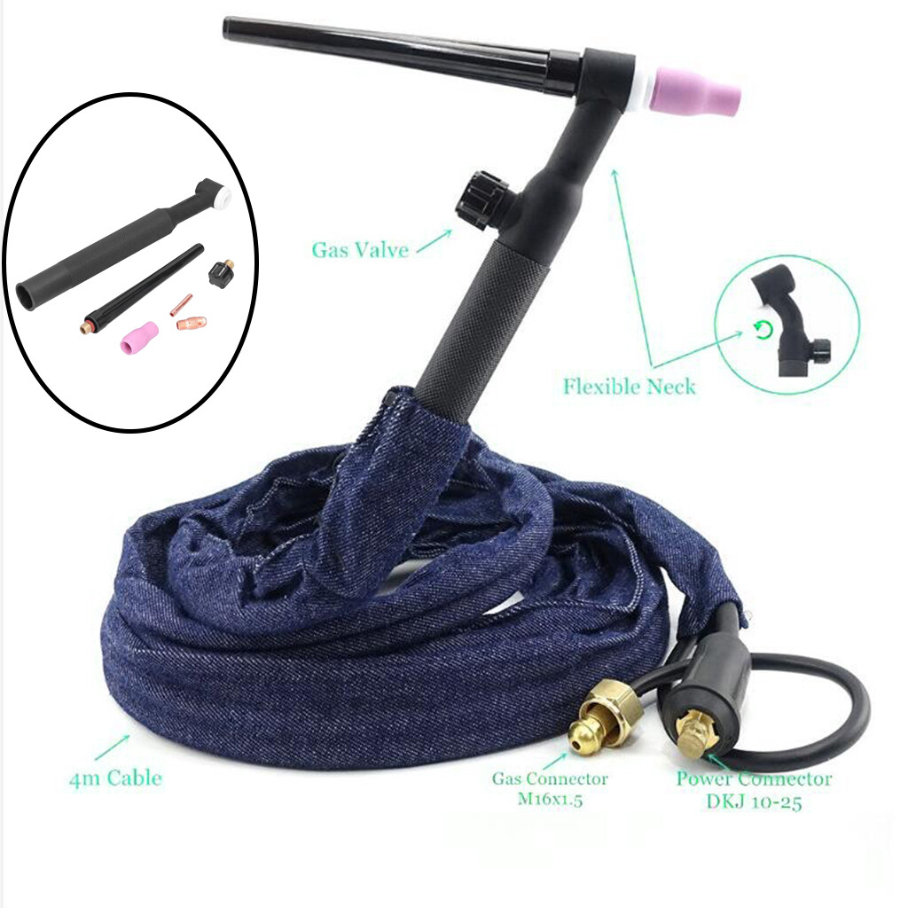 Koklife WP-9 Argon Arc TIG Welding Torch Head Set Flame Control Knob ...