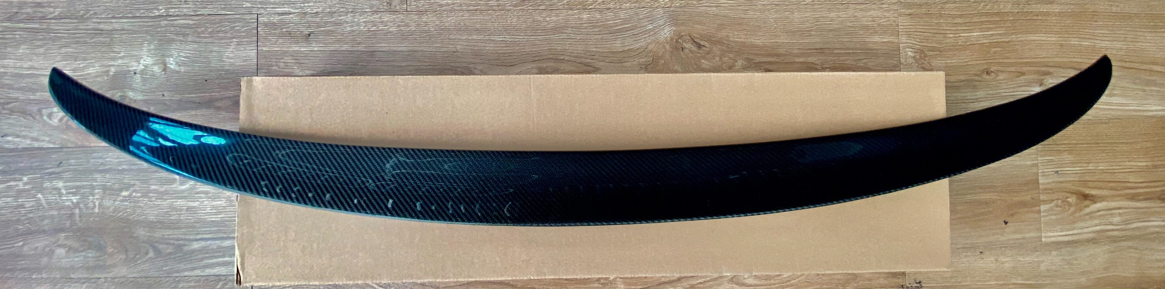 BMW G30 M sport performance carbon fiber rear boot trunk ducktail lip ...