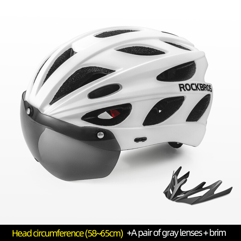 ROCKBROS Large Head Circumference Bicycle Helmet with Windscreen ...