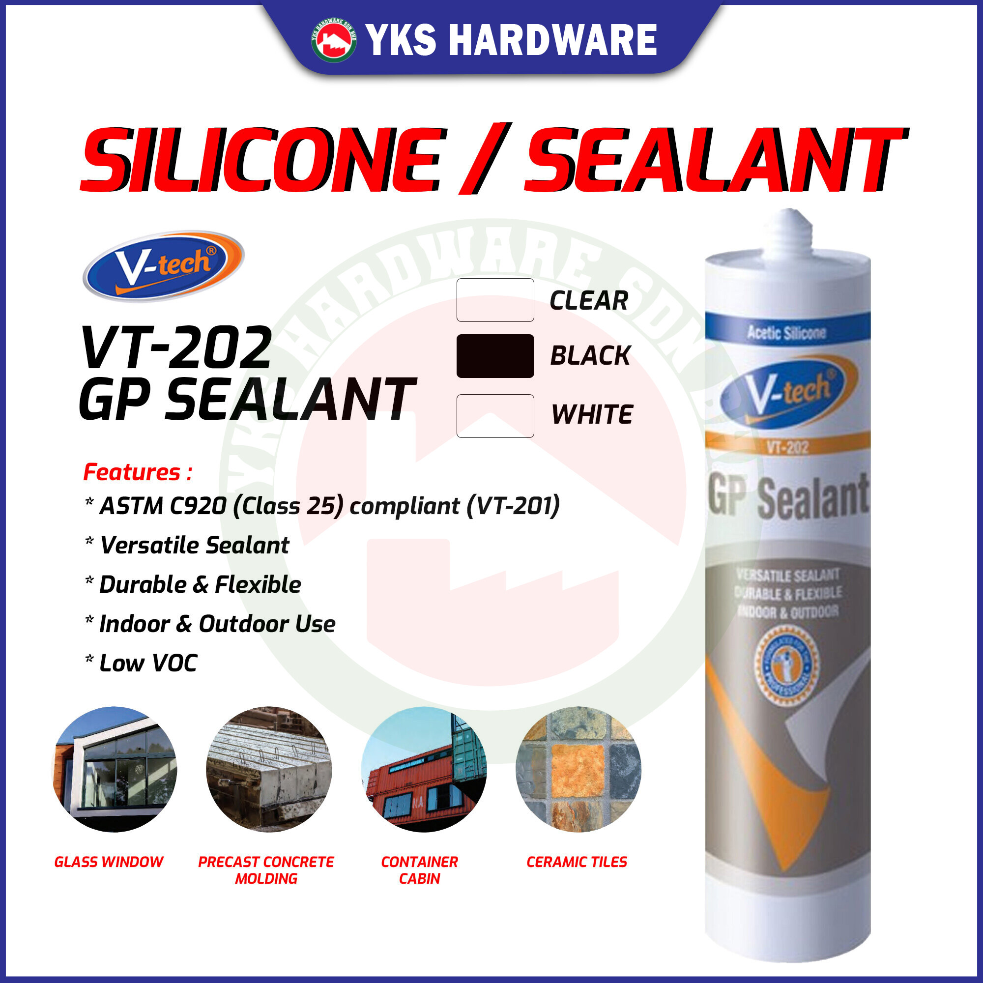 V-TECH Silicone Sealant - VT-230 Vital Nails / VT-222 VT-226 VT-202 Gap ...