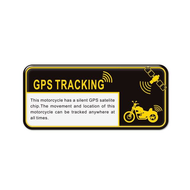 GPS Alarm System Decal Stickers Track Device Tracker Vehicle Motorcycle ...