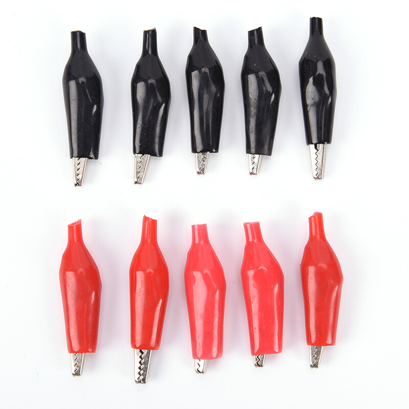 Sporter 10pcs small insulation boot metal alligator clip electric test ...