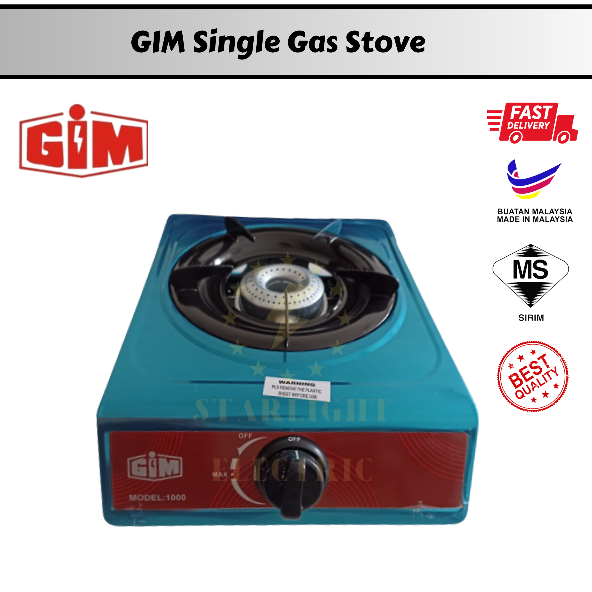 GIM Singer Deluxe Gas Stove Burner Cooker/Dapur Gas Stove Cooker (SIRIM ...