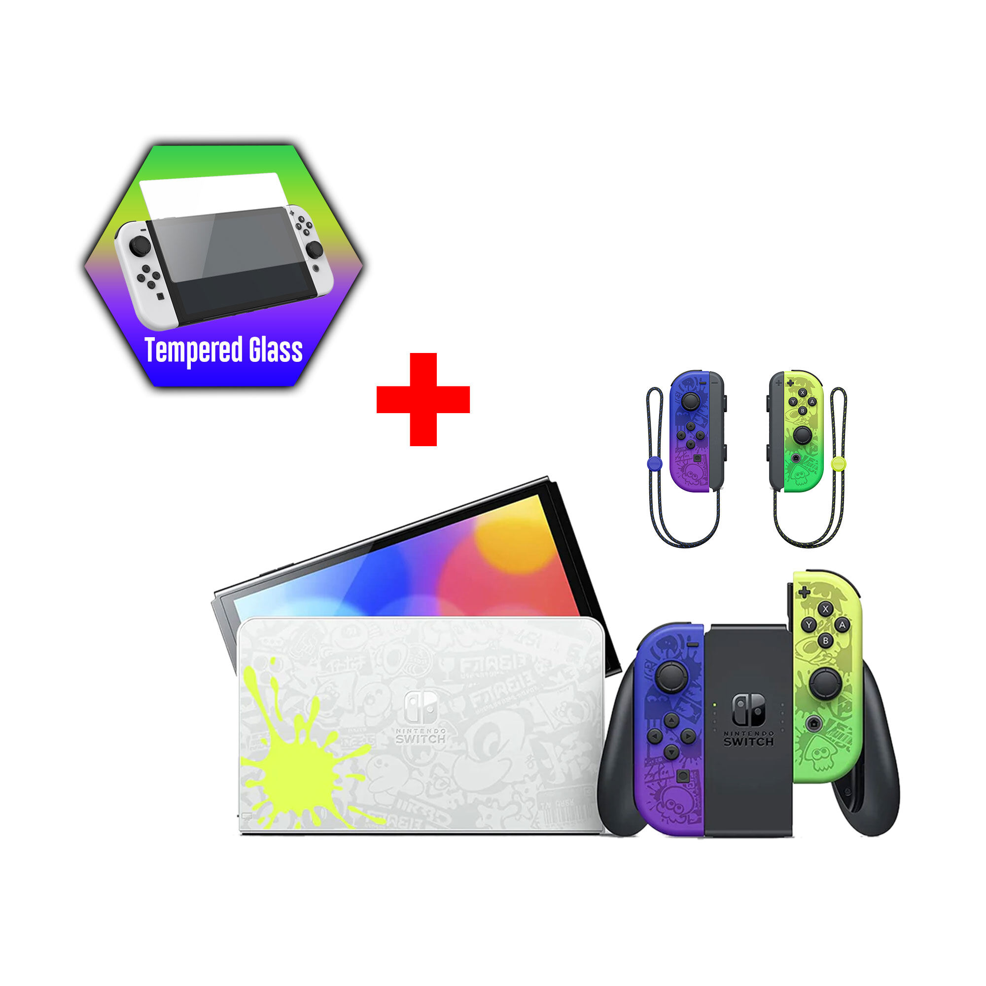 Nintendo Switch OLED Model Splatoon 3 Limited Edition Console + 1 Free ...