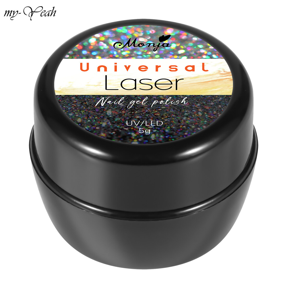 Myyeah 5g Universal Laser Kaleidoscope Glitter Gel Nail Shiny Sparkle ...
