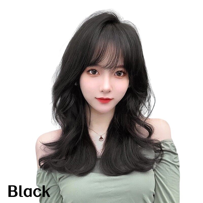 50ซมวิกผมผมยาวธรรมชาติผมหยิกเต็มความยาวคลื่นขนาดใหญ่ผมปลอมวิกผมปลอกหุ้ม ...