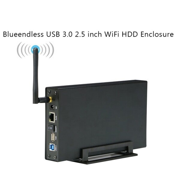 Blueendless 3.5นิ้วฮาร์ดดิสก์แบบพกพากล่อง WIFI ไร้สาย NAS ส่วนตัว Cloud ...