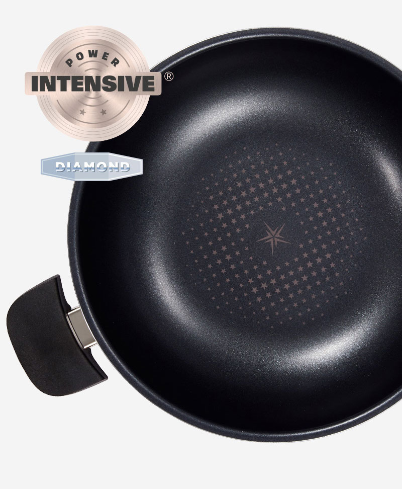 Happycall Glee Diamond IH Induction Nonstick Chef Wok 30ซม - NANAKOREA ...