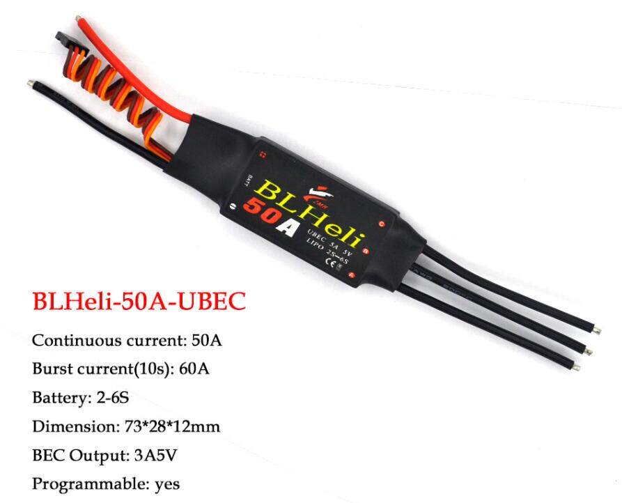 BLHeli Brushless ESC 12A 20A 30A 40A 50A 60A 80A with UBEC for Aircraft ...