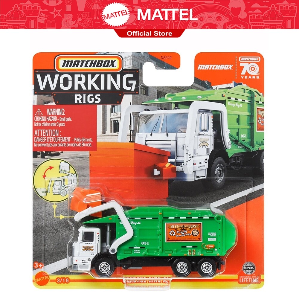 Matchbox Working Rigs 70 Years Special Edition Garbage King XL (N3242 ...
