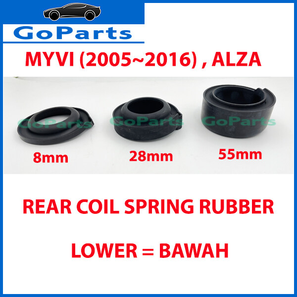 PERODUA MYVI [2005~2016] / ALZA REAR COIL SPRING RUBBER UPPER & LOWER ...