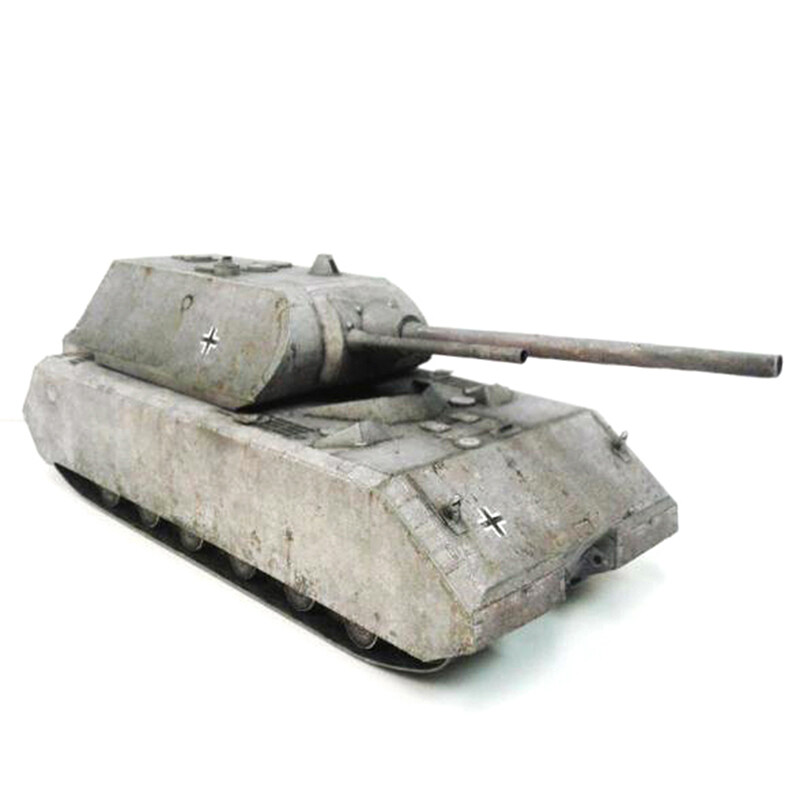 1:35 3D Paper Model German Rat Heavy Tank Paper Model Tank World Mouse ...