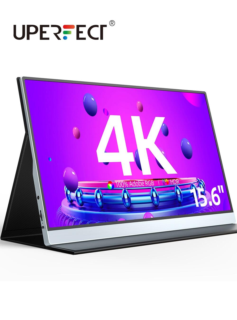 UPERFECT 4K Portable Monitor 15.6 Inch 100% Srgb HDR IPS UHD USB-C ...