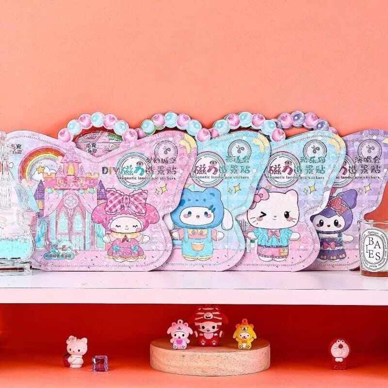 Kuromi Magnetic sticker book/magnet kids busy book reusable/Educational ...