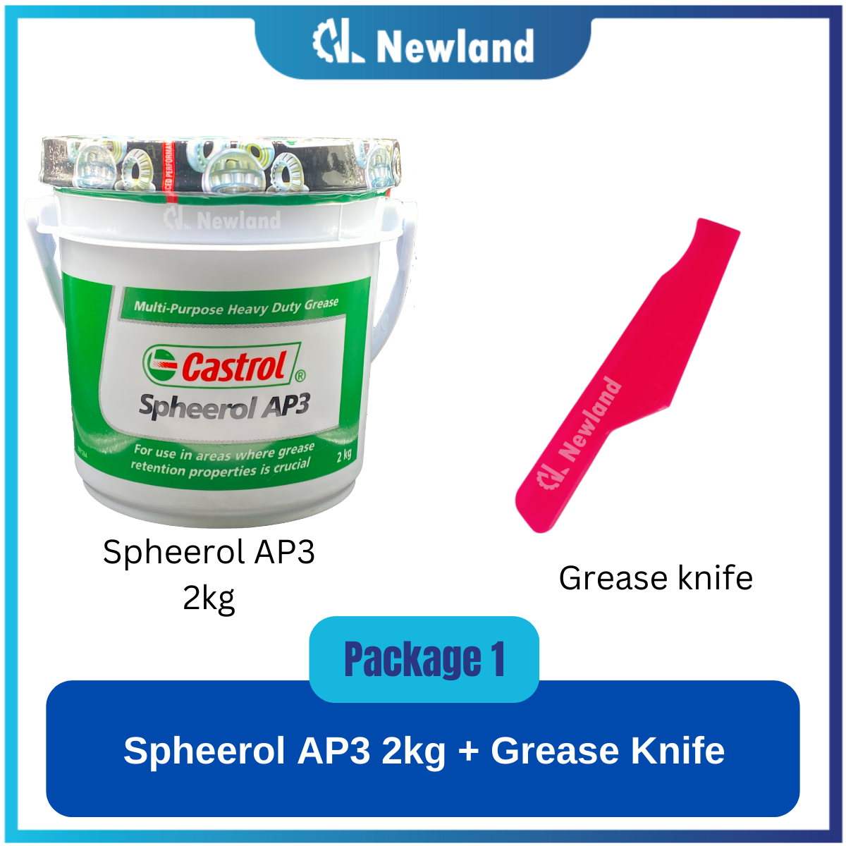 CASTROL Spheerol AP3 Multi-Purpose Heavy Duty Grease NLGI 3 (2kg) | Lazada