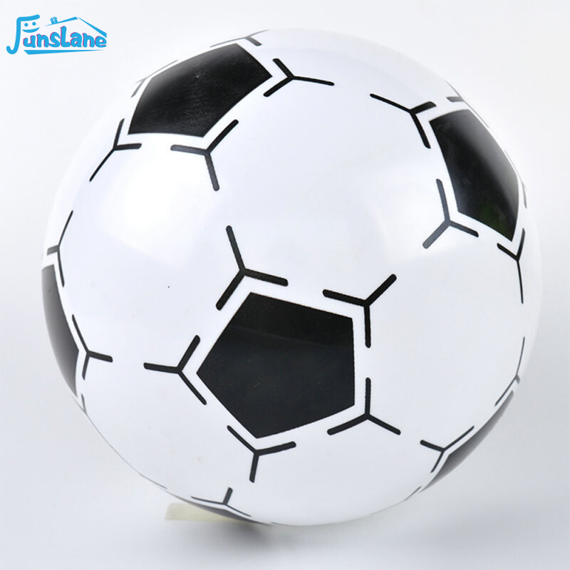 FunsLane 9 Inch Children Inflatable PVC Soccer Ball Toy Football Shape ...