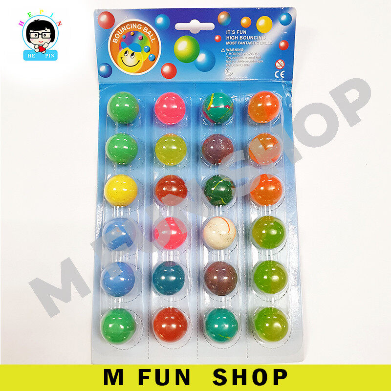 Colourful Bouncing Ball Kids Fun Outdoor Play Game 24pcs | Lazada