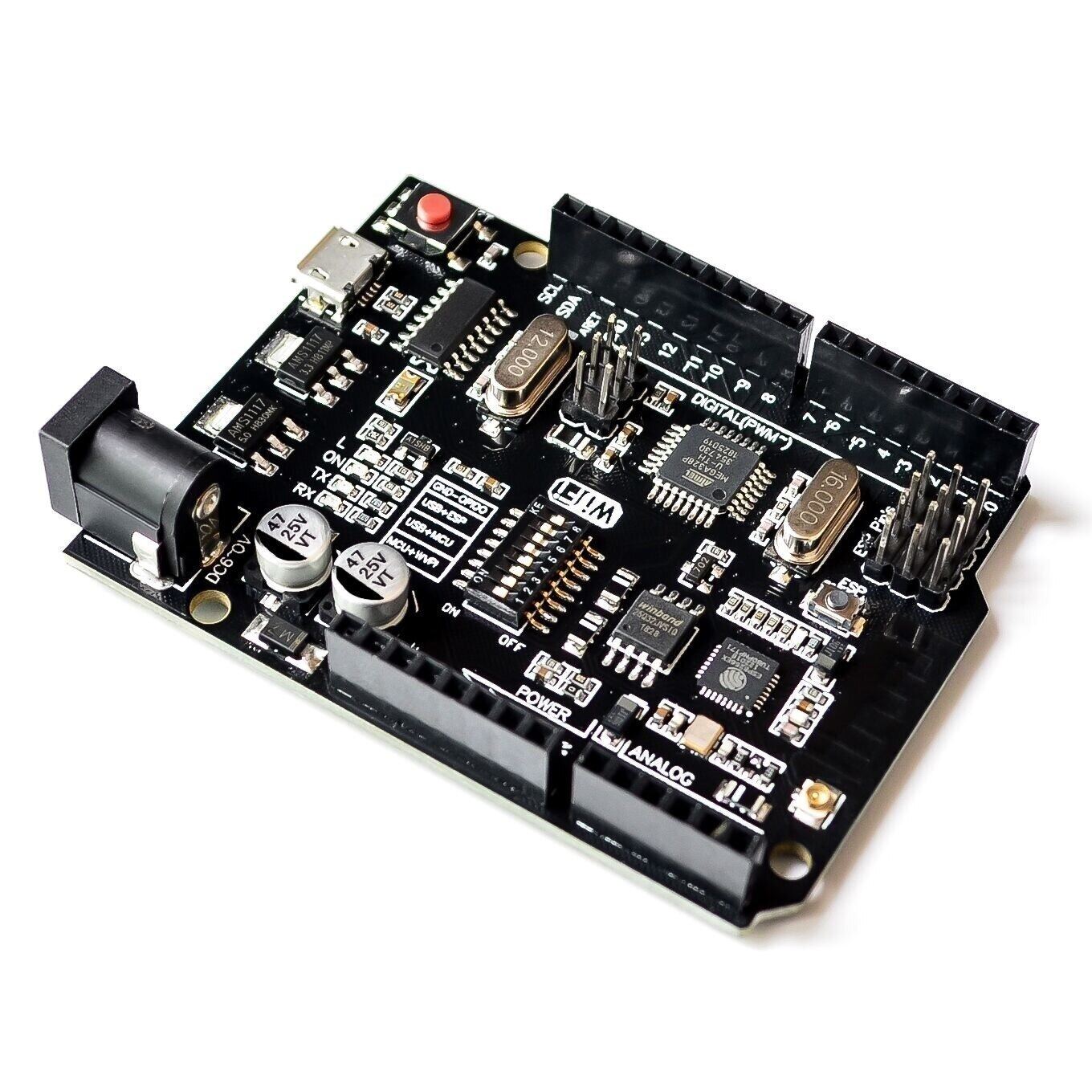 UNO R3 Official Box ATMEGA16U2 / UNO+WiFi R3 Original ATMEGA328P Chip CH340G For Arduino UNO R3 ...