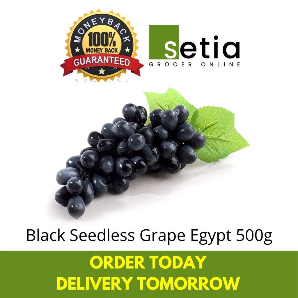 Black Seedless Grape 500g | Lazada