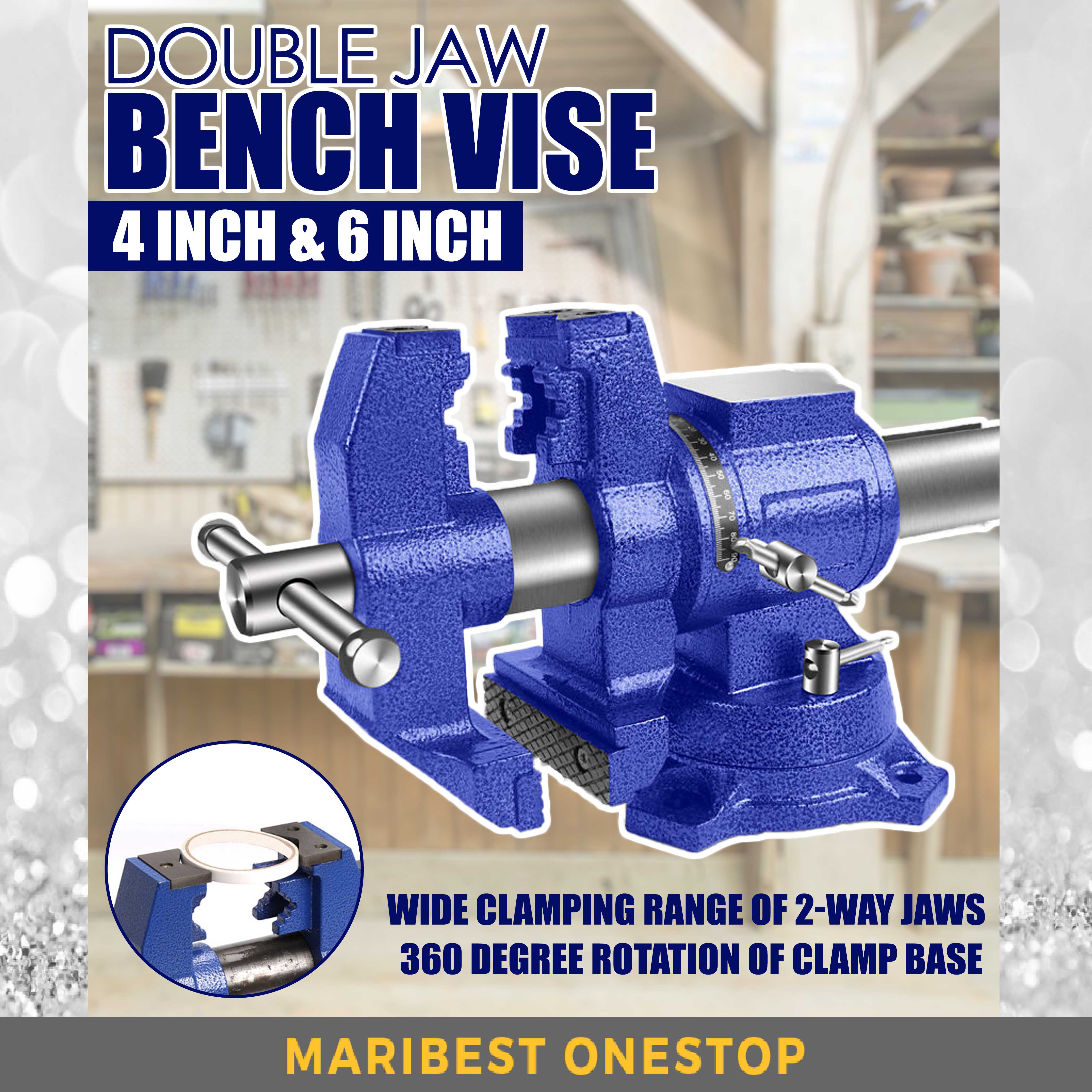 IRWIN 6-inch Heavy-duty Multi-use Bench Vise 4935506 IRWIN Heavy-Duty 6 ...