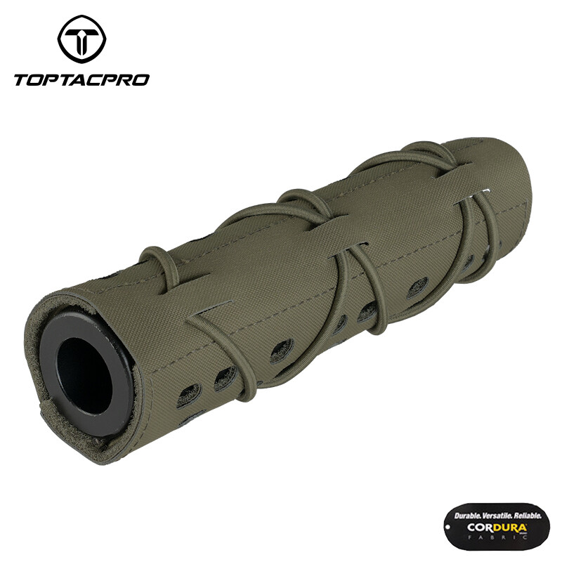 TOPTACPRO Tactical Silencer Suppressor Cover 18cm Laser Cut Muffler ...