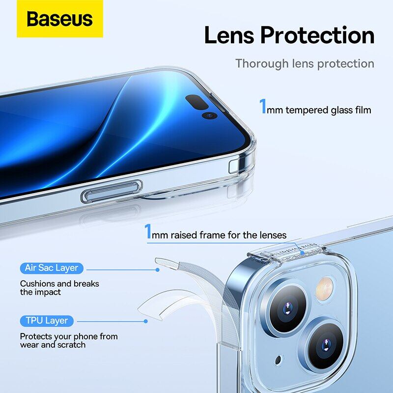 Baseus Phone Case For iPhone 14 Pro Max Transparent Shockproof Protective Case For iPhone 14 ...