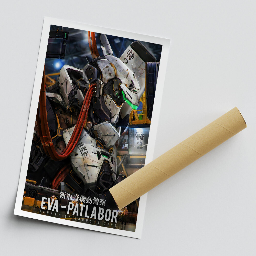 ANIME GUNDAM PATLABOR POSTER INNER FRAMED GUNDAM โปสเตอร์อะนิเมะ ANIME ...