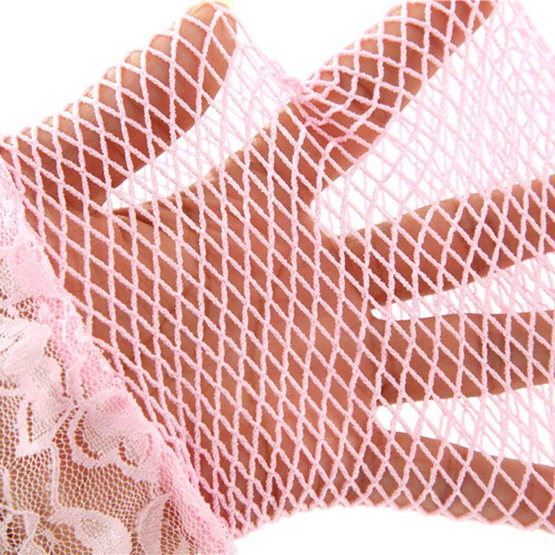 Nnuo Women Fishnet Lace Thigh High Stockings Knee Stocking Over Knee ...