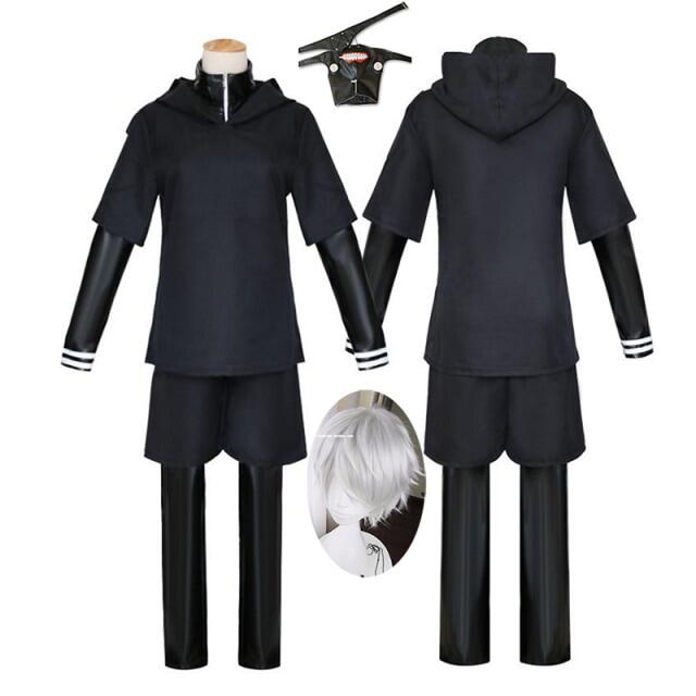 Japanese Anime Tokyo Ghoul Cosplay Kaneki Ken Cosplay Costume Hoodie ...