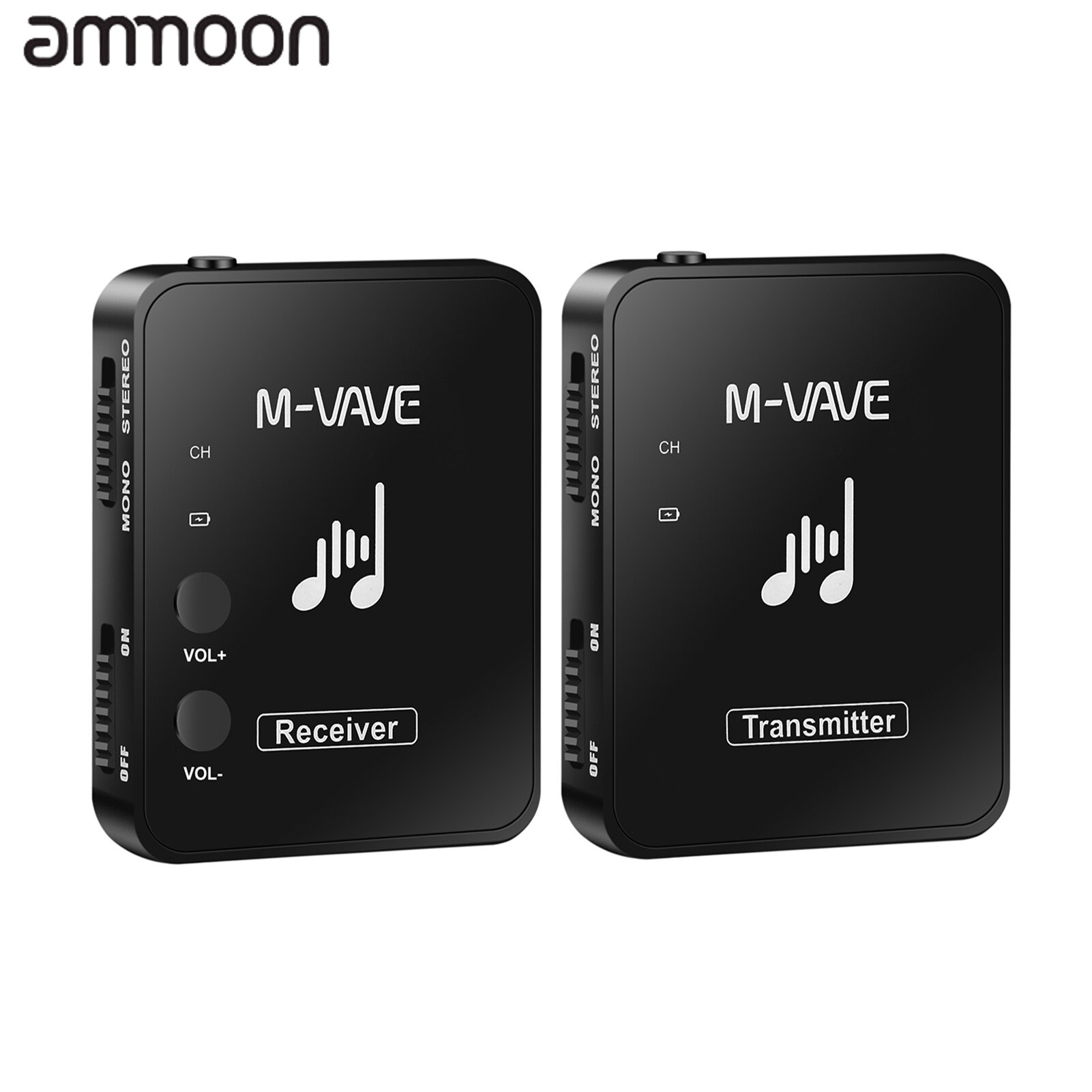 M-VAVE WP-10 2.4GHz Wireless Earphone Monitor Transmission System ...