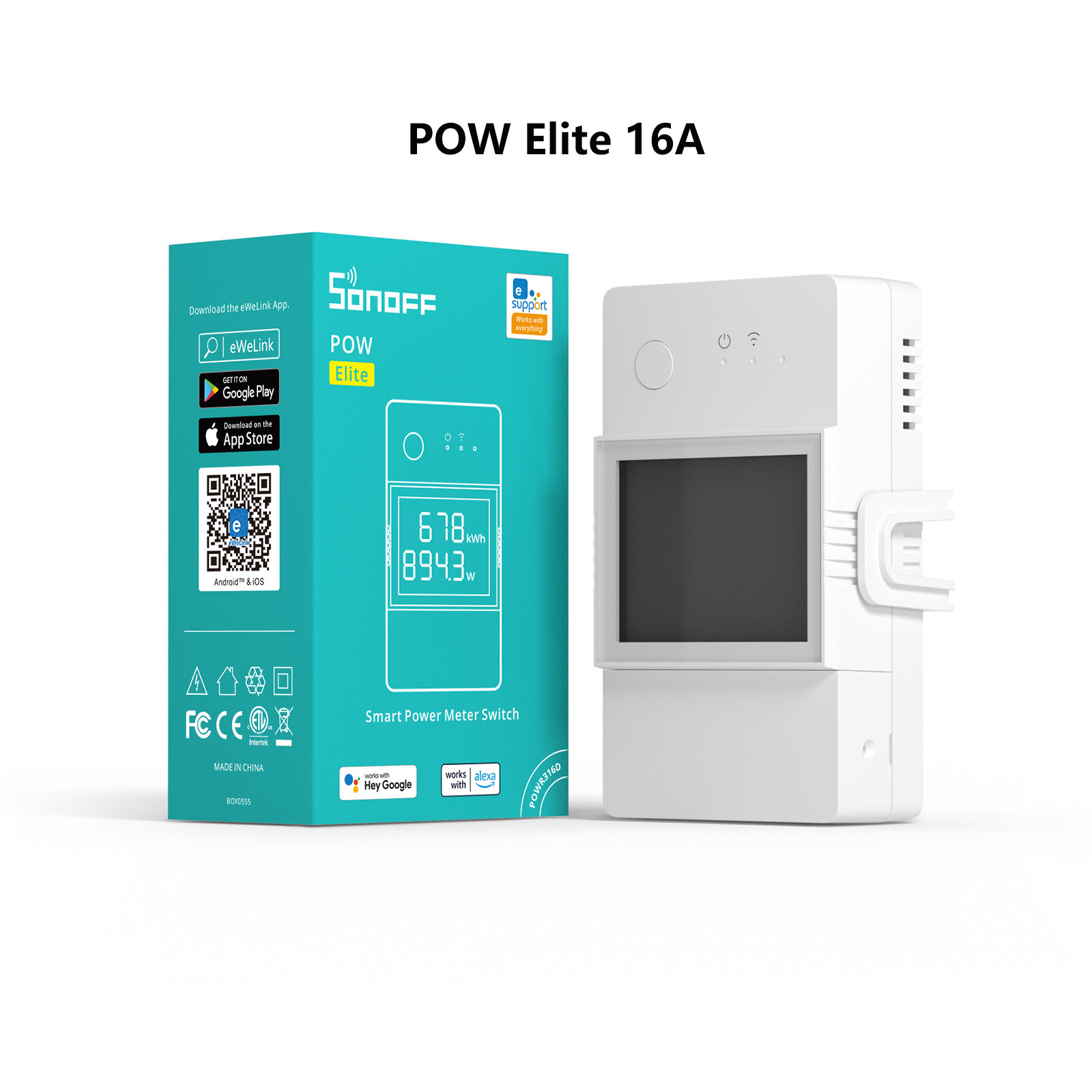 SONOFF POW Elite WiFi Smart Power Switch Energy Monitoring Light Switch ...