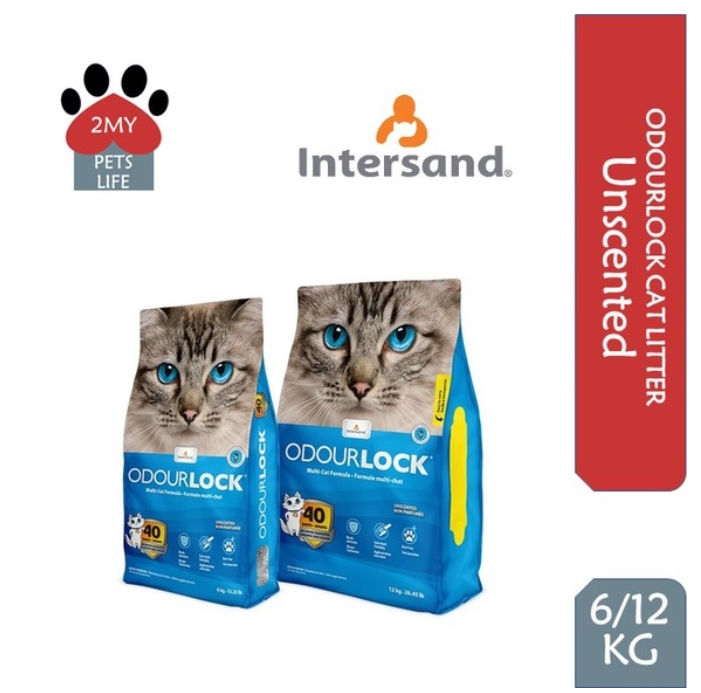 Intersand Odourlock Ultra Premium Multi-cat Fomula Clumping Cat Litter ...