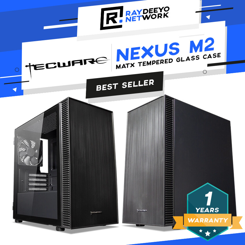 TECWARE NEXUS M2 (White/Black) TG MATX Tempered Glass Gaming Case [Matx ...