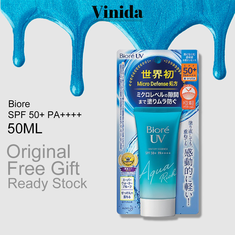 【Ready Stock】Biore UV Aqua Rich Watery Essence Sunscreen SPF50 Sunblock ...