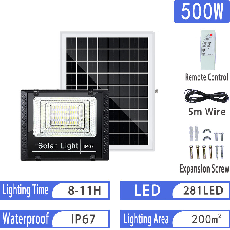 Ready Stock Solar Light 500w 1000W Outdoor Lighting IP67 Lampu Solar ...